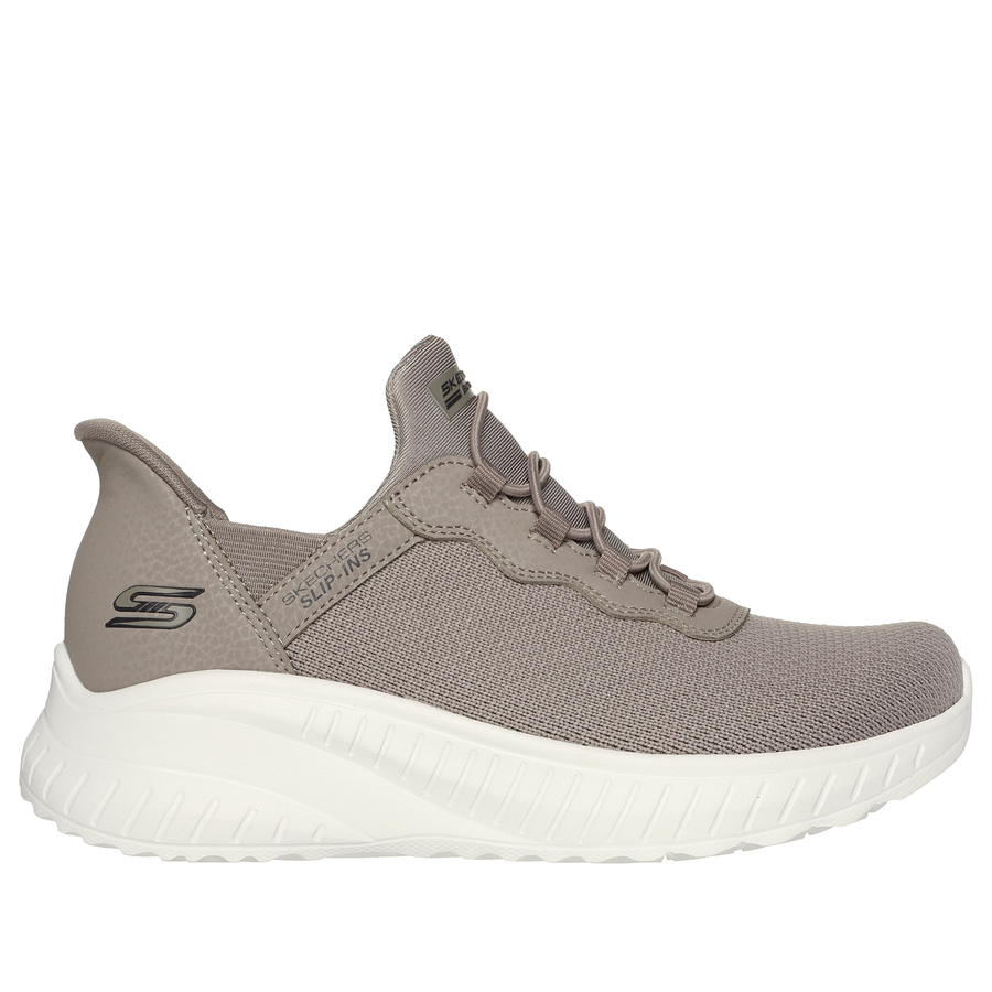 Skechers Ladies Taupe Hands Free Slip-Ins Trainer 117500/TPE – SM Shoes